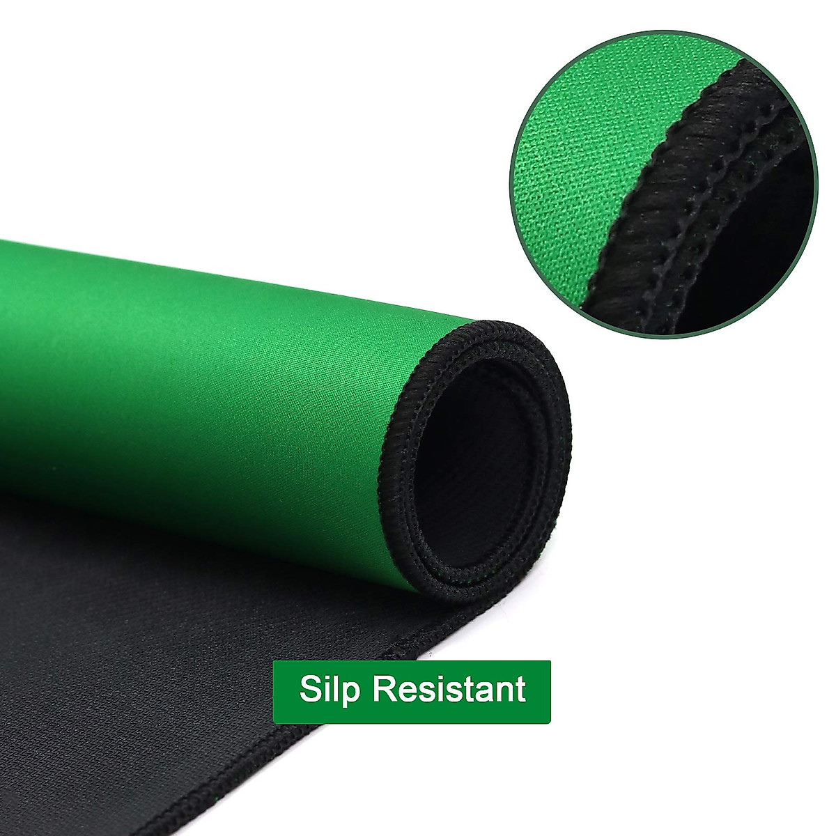 plusvivo Mahjong Mat Anti Slip and Noise Reduction Table Cover for Mahjong Paigow Poker Dominos 32.6" x 32.6"(83cm x 83cm) Green