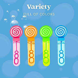 JOYIN 24 Pack Mini Bubble Wands for Themed Birthday, Wedding, Bubble Maker Toys for Kids, Summer Gifts Bubbles Fun Toys