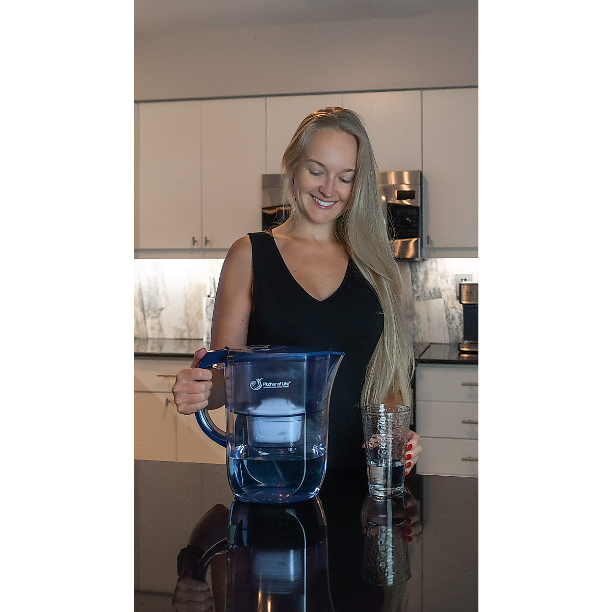 Life Ionizer - Pitcher of Life Improved 2022 - Alkaline Pitcher Replacement Water Filters - Super Alkaline Water Filter Cartridge - Premium Water Alkalizer & Purifier - Single Pack