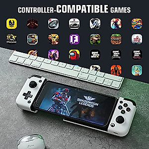 GameSir X2 Pro-Xbox Mobile Game Controller for Android Type-C (100-179mm), Phone Controller for xCloud, Stadia, Luna - 1 Month Xbox Game Pass Ultimate -Passthrough Charging (White)