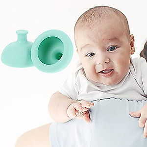 Healifty 2Pcs Silicone Palm Chest Percussion Cup Chest Physical Therapy Cup Pressure Drum Massage Treatment for Expectoration