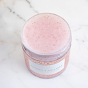 Nicole Miller Body Scrub – Smoothing Skin Care for Soft and Nourished Skin, Honey Caramel