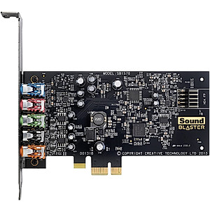 Creative Sound Blaster Audigy FX PCIe 5.1 Sound Card SB1570 (Renewed)