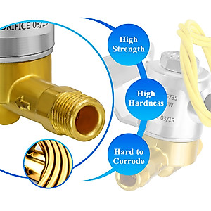4040 Solenoid Valve for Aprilaire Humidifier - Funmit 24 Volt Brass Humidifier Water Solenoid Valve Fit for 400 400M 500 500M 600 600M 558 550A 550 568 560 560A 700 700M 768 760A 760