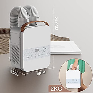 MORFY Portable Blanket Warmer, Double Nozzle Bed Warmer for Warming Bed, Blanket Warmer with Shoe Dryer Attachment, LCD Touch Double Mode Design