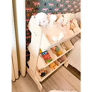 Bush Acres Montessori Organizer – Storage for Toddlers Supplies - Wooden Furniture – Playroom Storage – Playroom Organization