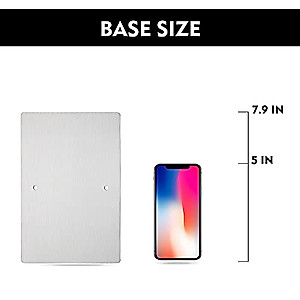 KES Hand Towel Stand for Bathroom Countertop Double-T Towel Holder Towel Rack with Square Base SUS304 Stainless Steel Brushed Finish, BTH209B-2