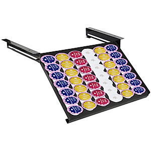 Neorexon K-Cup Holder 9.65" x 14.67", Under Cabinet Coffee Holder Compatible with 30 Cup Pods, Under Cabinet Mount Coffee Pod Under Cabinet for Kitchen and Office