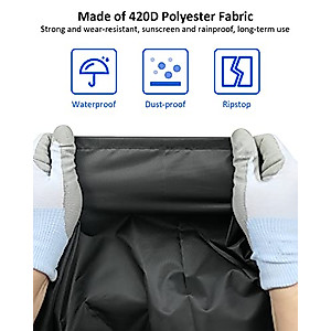 27“ Fire Pit Cover Round Fits for Solo Stove Yukon 2.0 - Stove Accessories for Camping and Outdoors Black