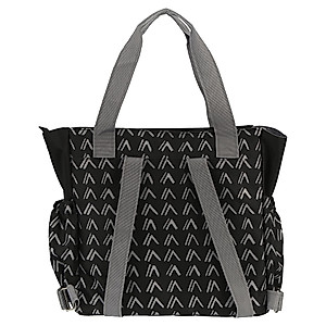 iPack Baby 13In Drop Front Diaper Bag Tote, Arrow Print | Gray, CP00439, Grey, Large