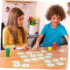 300pcs Plastic Tokens Bingo Chips Markers for Bingo Game Cards Game Accessories (Blue + Yellow + Green + Purple + Orange Each 50pcs)