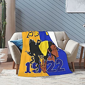 Sigma Gamma Rho Sisterhood Throw Blanket, Sorority Paraphernalia Woman Gifts Super Soft Air Conditioning Fleece Throw Blankets, Thin Lightweight Blanket for Bed Sofa Car in All Seasons,50"x40"