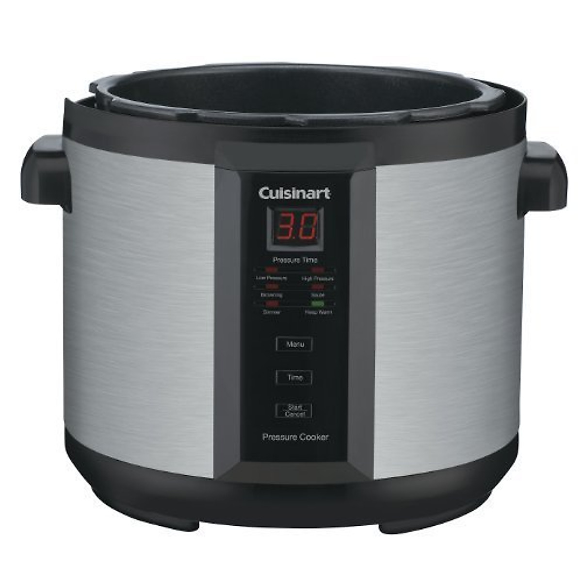 Cuisinart EPC-1200PC 6-Quart Electric Pressure Cooker, Brushed Stainless and Matte Black - Club Model