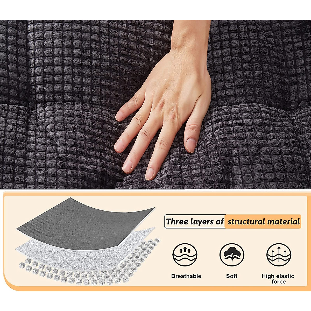 Big Hippo Indoor Outdoor Bench Cushion 35" X 13" - Non-Slip Bench Seat Cushion for Lounger Garden Furniture Patio Lounger Bench