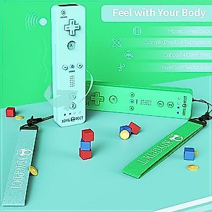 KDYGPDCT Wii Controller 2 Pack,Wii Game Wireless Controller for Nintendo Wii U Console,2023 New Wii Controller with Wrist Strap,Smoother Feel and Increased Experience