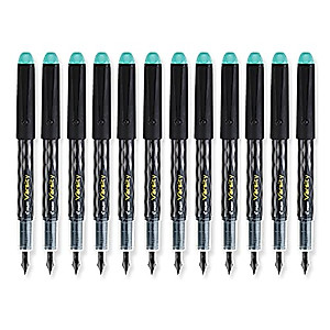 Pilot Varsity Disposable Fountain Pens, Green Ink, Dozen Box