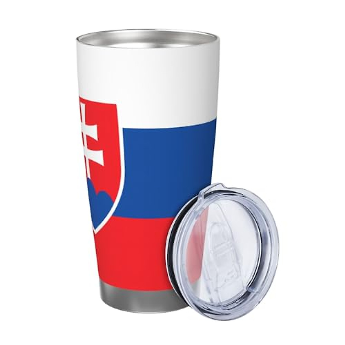 WXZYFP Car cup (single silver rim), can use a straw or drink directly, easy to use.Flag of Slovakia