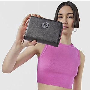 TOUS Waterproof Vinyl Wallet for Women, 11x13x2.5 cm, Dubai Saffiano Collection