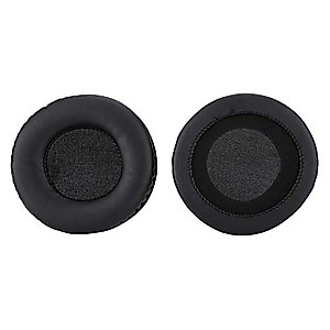 V BESTLIFE 1 Pair Universal 100mm Headphone pad Replacement pad, Soft Foam Cushion Noise Reduction Headset Cover Case,Made from Protein Leather,Black