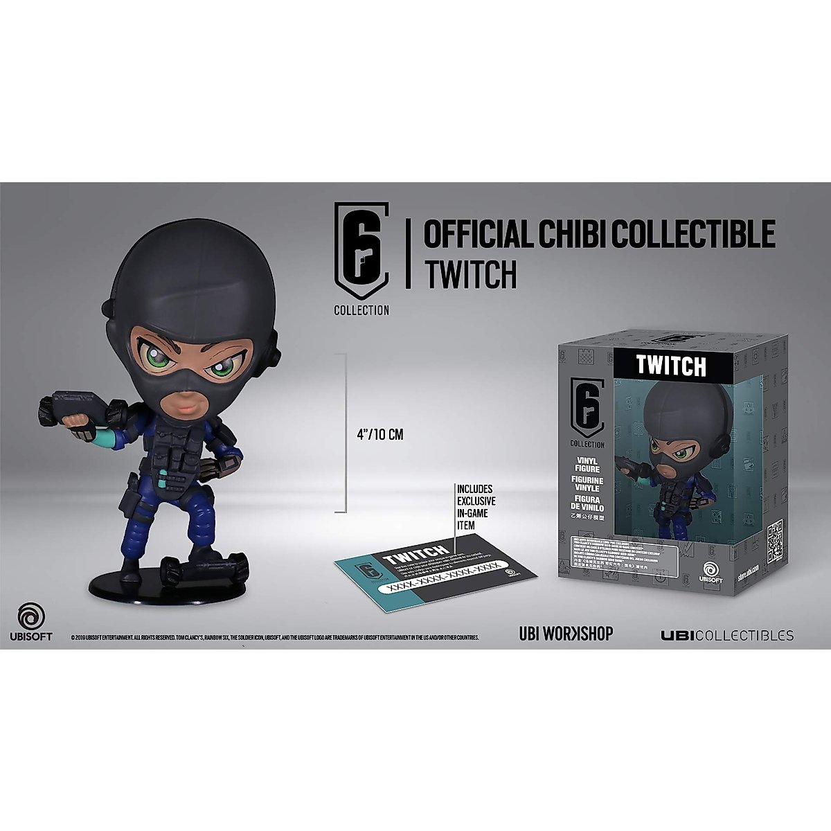 Ubisoft Rainbow Six Siege Collection Chibi 4 Figurine Figure and Game Code Not Machine Specific (Twitch)