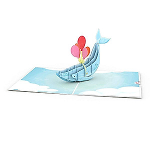 Lovepop Get Well Whale 3-D Pop-Up Greeting Card