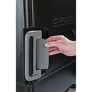 Carlisle FoodService Products Cateraide IT End Loading Insulated Food Pan Carrier Holds 6 Full Size 2.5" Pans with Handles for Catering, Kitchens, and Restaurants, Plastic, Black