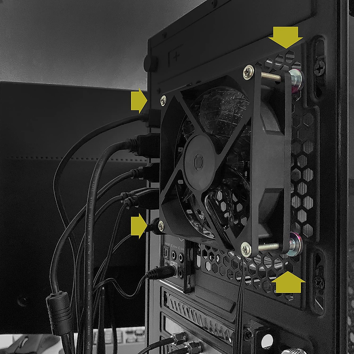 M3 Magnetic Screw Set, Suitable for Fixing 25mm Thickness Cooling Fan on The Surface of Various Electronic Products (10 Pack)