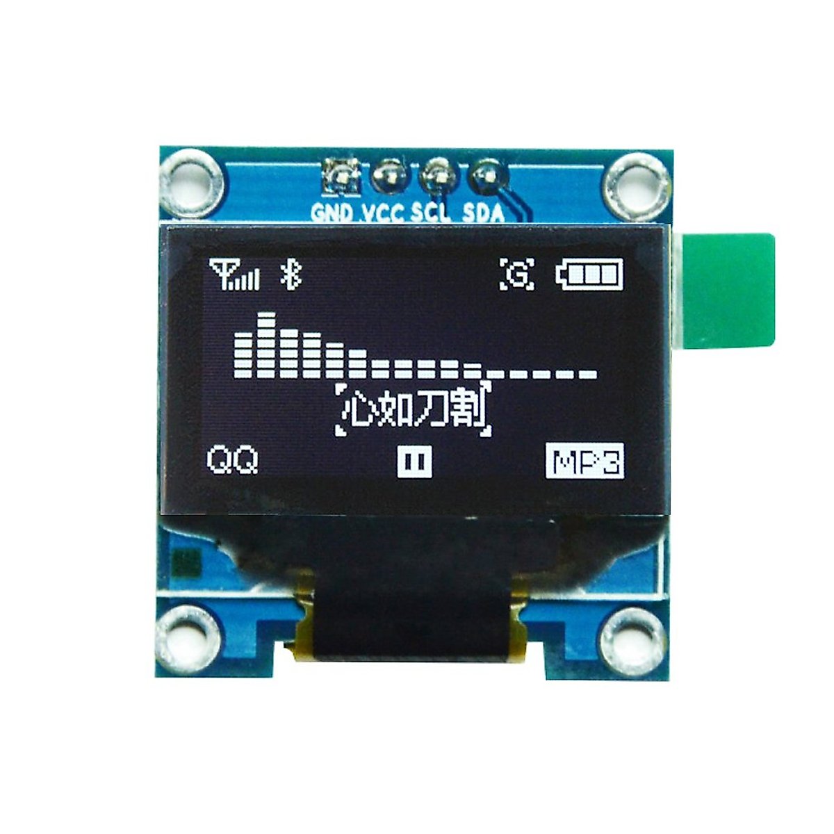 Hailege 0.96" SSD1306 I2C IIC OLED LCD Display 128X64 OLED for 51 STM33 Arduino Raspberry Pi White Font