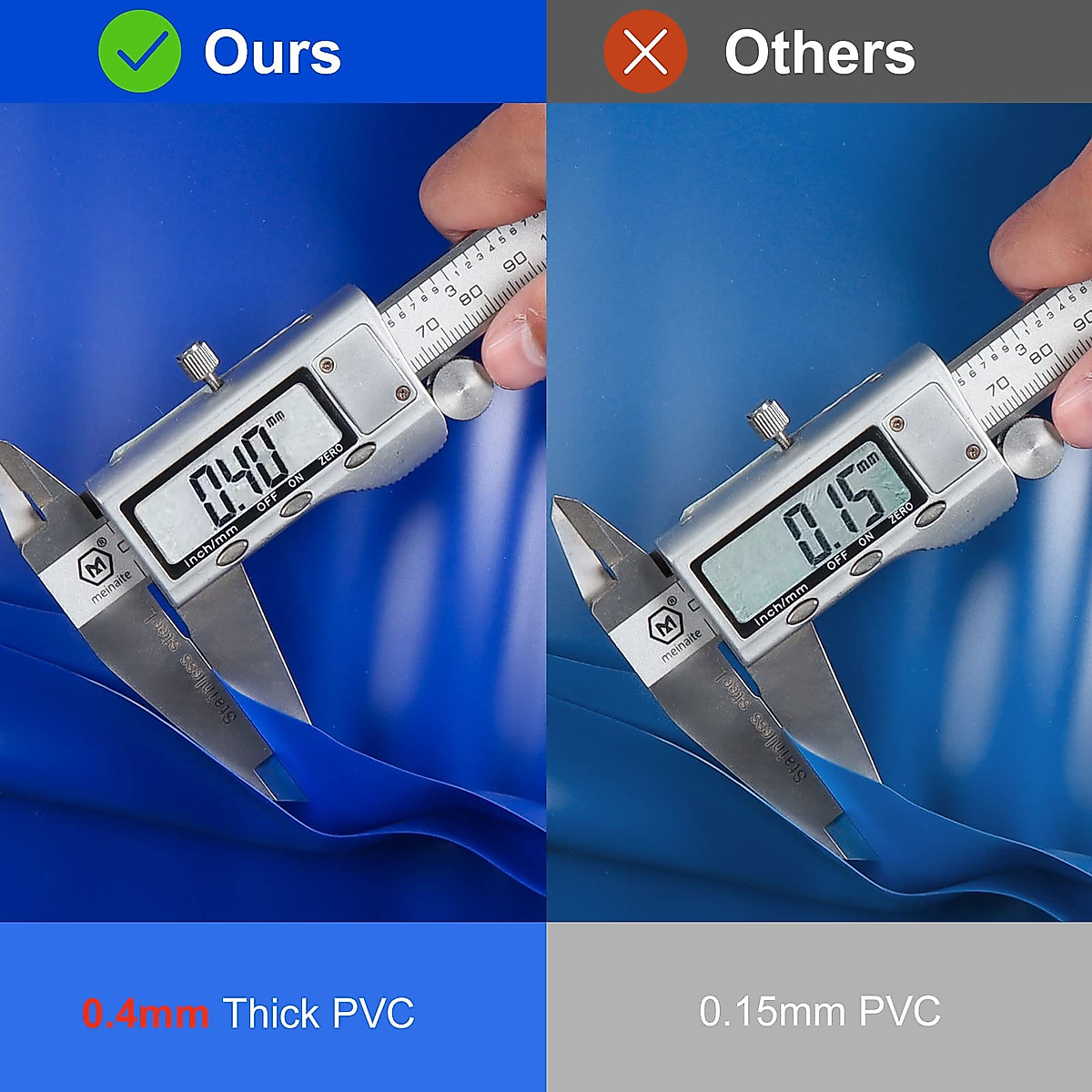 FineBud 4’x5’ Pool Pillows for Above Ground Pool, Winter Pool Pillow Extra Durable 0.4 mm, Pool Air Pillow Super Strong & Cold Resistant, Pool Cover Air Pillow Easy Centering, Rope Included(55ft)