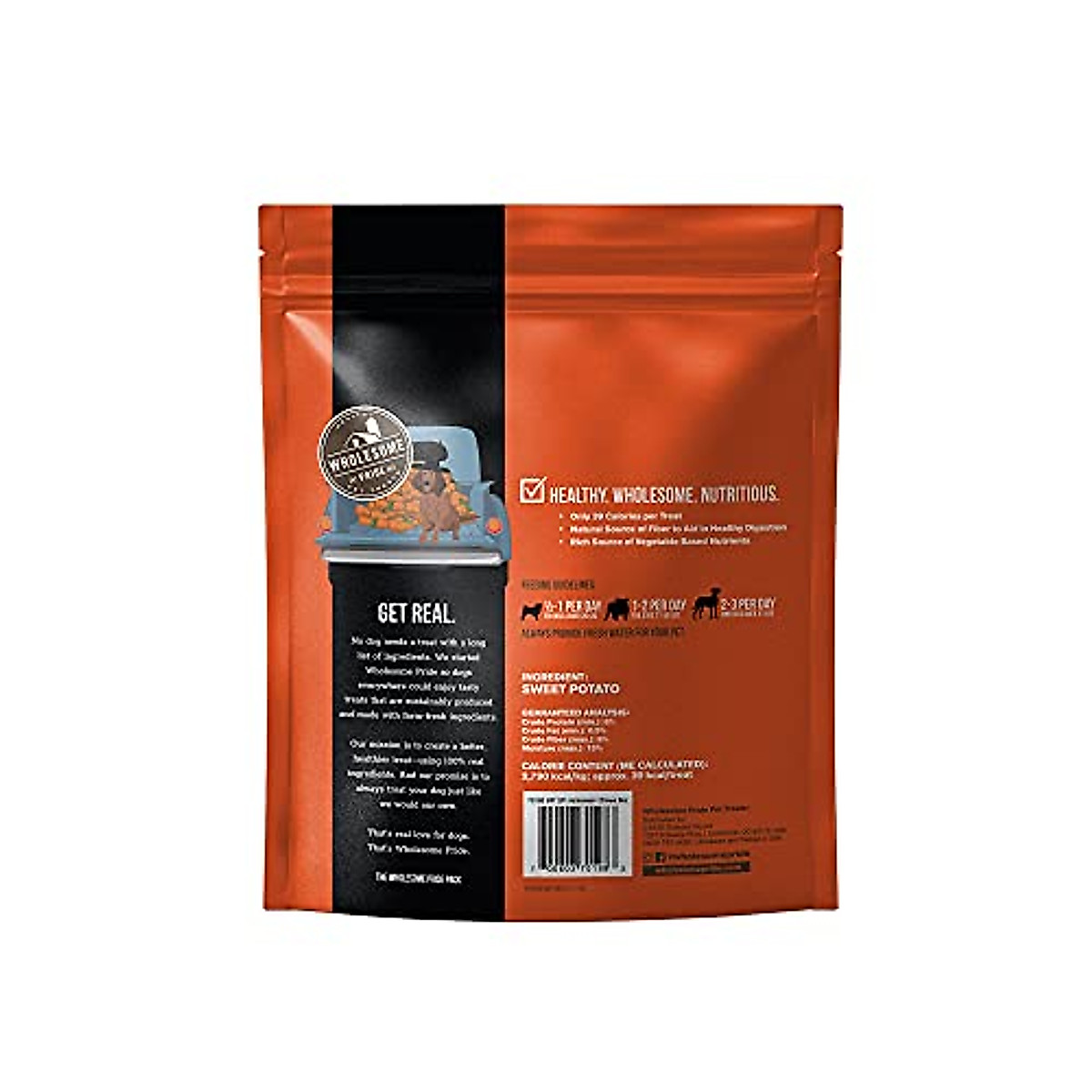 Wholesome Pride Sweet Potato Chews All-Natural Single Ingredient, USA-Sourced Dog Treats, Halloween Edition, 8 oz