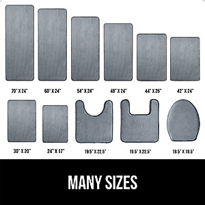 Gorilla Grip Thick Memory Foam Bath Rugs, Soft Absorbent Velvet Bathroom Mats, Durable Dots on Underside, Machine Washable Bathmat, Carpet Rug Room Decor for Shower Floor, 24x17 Mat, Graphite Gray