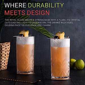 Bravario Unbreakable Plastic Drinking Water Tumblers, Dishwasher Safe 100% Tritan Glasses, BPA-Free Shatterproof Outdoor Highball Drinkware, 18 oz, Set of 4