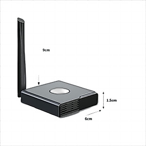 Wireless HDMI Display Dongle Adapter 4K, Wireless Receiver, Streaming Media Video/Audio/File HDMI Wireless Extender from Laptop, PC, Smartphone to HDTV Projector Monitor (Sliver) (Brown)