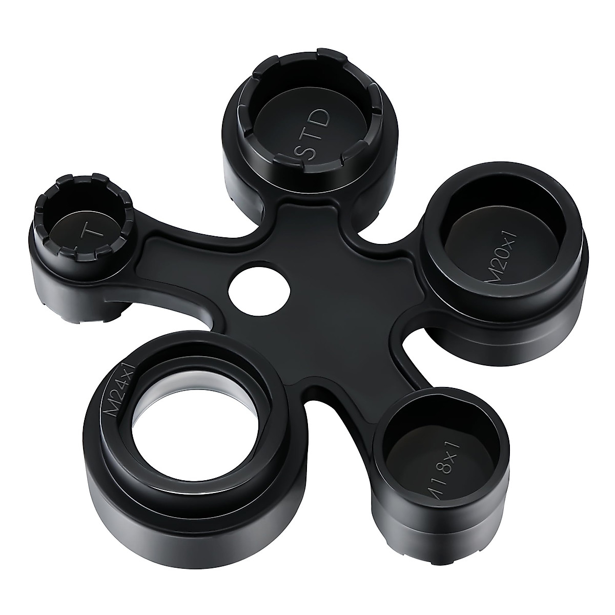 Enhon 13 in 1 Faucet Aerator Removal Tool, Metal Aerator Key Wrench for Hidden TF, TJ, TT, JR, STD and Cut Edge/Round Aerator with Housing M16 M18 M20 M22 M24 M28 (Black Mist)