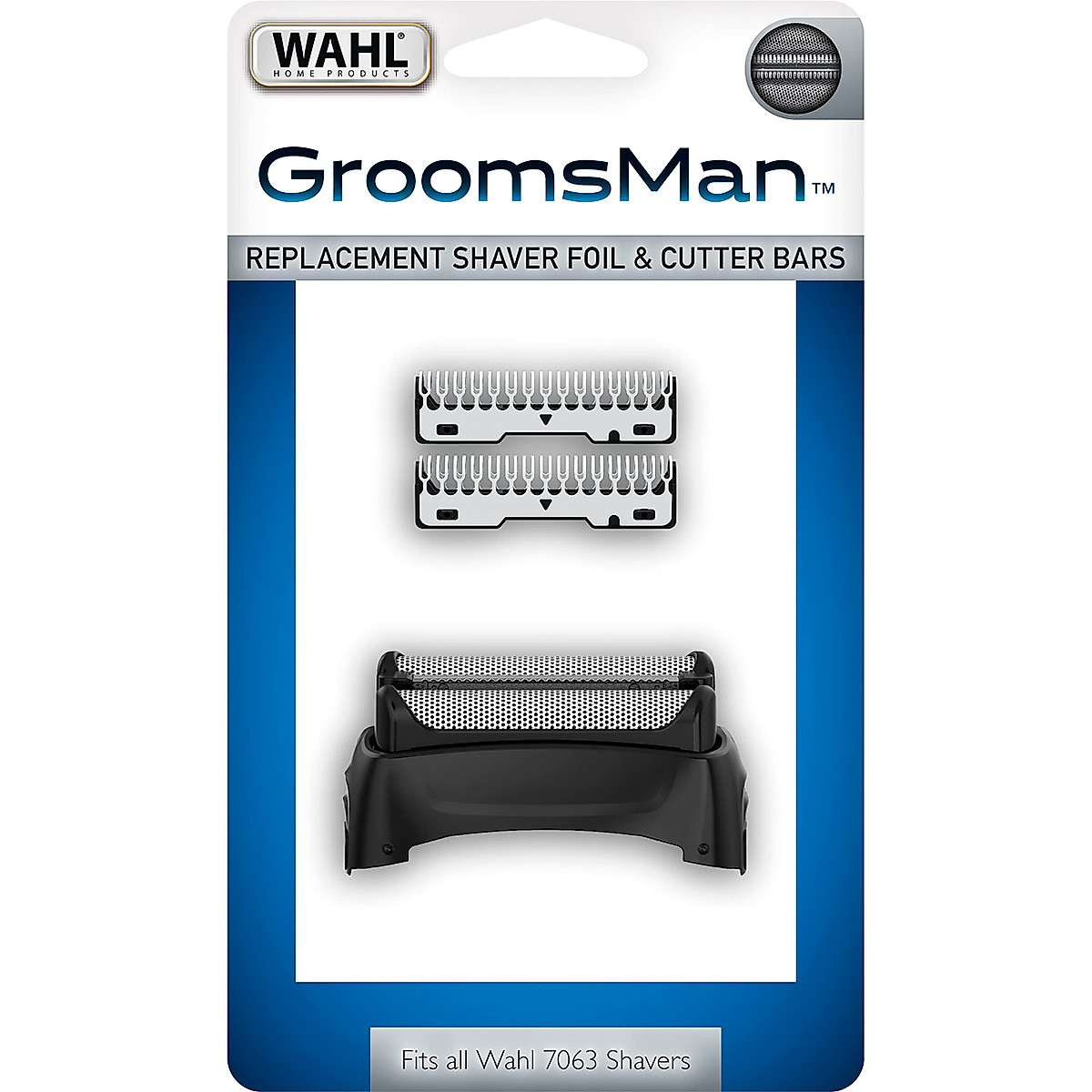 Wahl Groomsman Shaver Replacement Cutters and Head for 7063 Series, Black - Model 7046