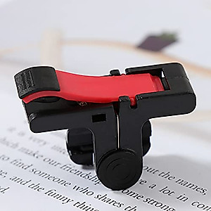Chicken- Eating Artifact D9 Quick Shooting Buttons Game Controllers Assist Tools for for Phones Black and Red (L and R) Cell Phone Automobile Accessories