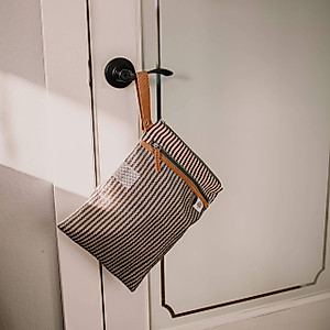 Parker Baby Cloth Diaper Wet Dry Bag - Waterproof Reusable Diaper Bag Accessory with Mesh Organizer and Zippered Pocket for Soiled or Wet Clothes, Diapers, Wipes, Swimsuits