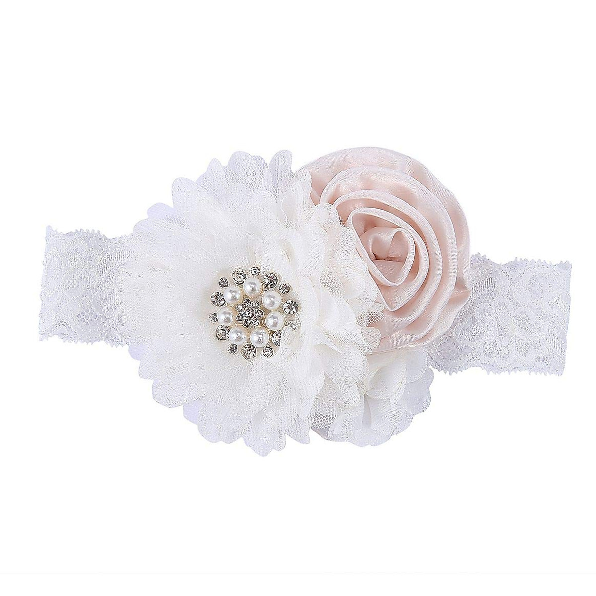 Bow Dream Baby Flower Girl Dresses Lace Bowknot Wedding Pageant Formal Tutu Gown Blush Pink 0-3 Months