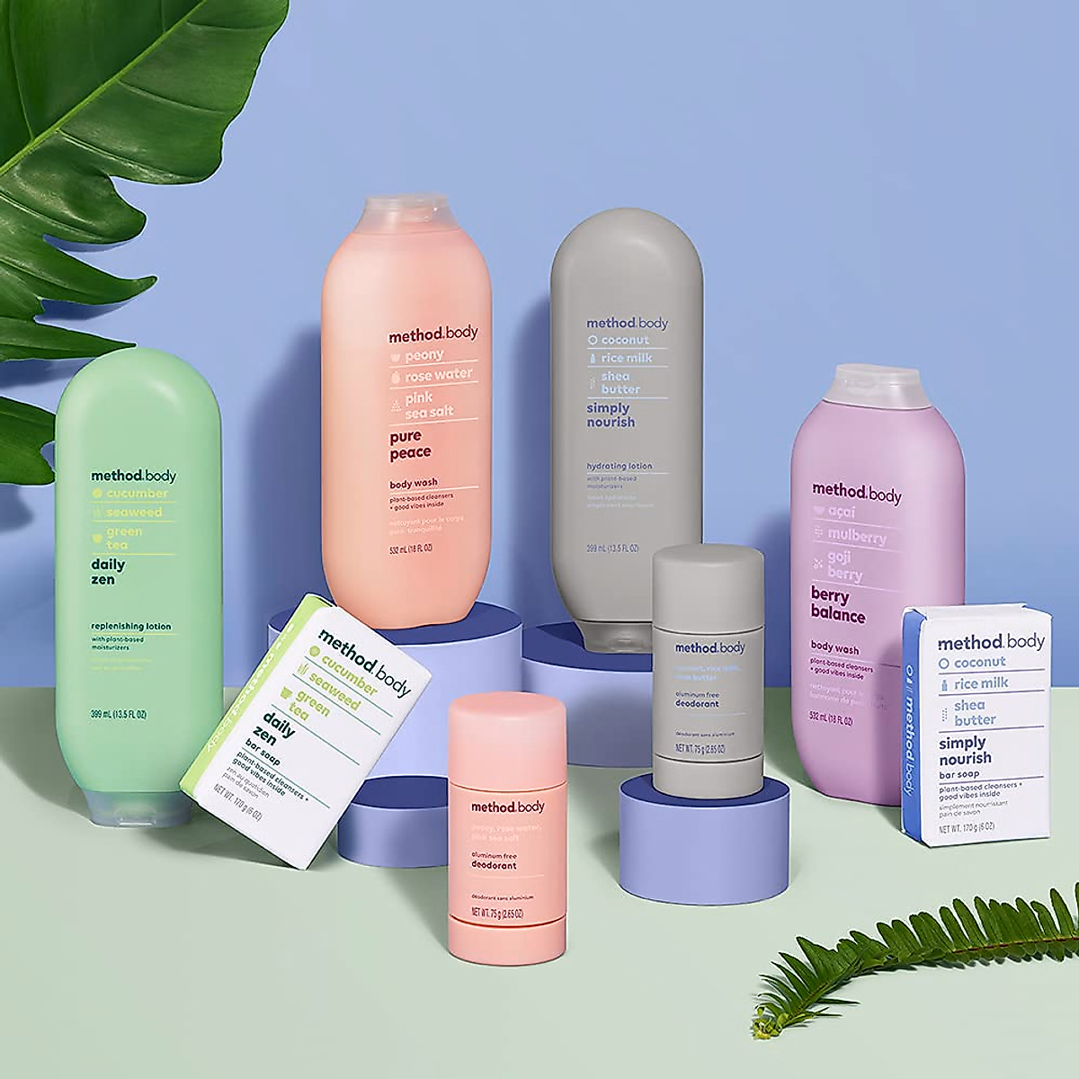 Method Daily Lotion, Pure Peace, Plant-Based Moisturizer for 24 Hours of Hydration, 13.5 fl oz (Pack of 1)