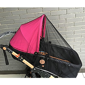 ThreeH Baby Mosquito Net for Strollers Car Seats Cradles Universal Size Insect Netting BX07,Black