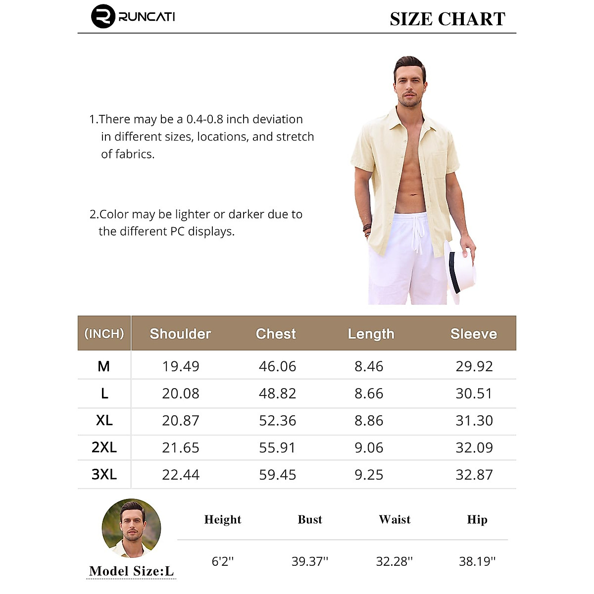 Mens Button Down Shirts Casual Short Sleeve Linen Tops Cotton Lightweight Fishing Tees Spread Collar Plain Shirt