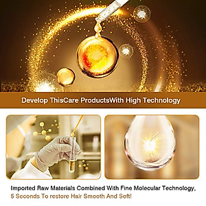 GES Hair Conditioner, Hair Conditioner, 1.2L, Deep Hair Conditioner, Professional Salon Treatment, Repairs Damage Hair Root, Hydrating Hair Mask, 2x120ML