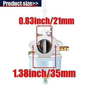 QAZAKY 631954 Carburetor Compatible with Tecumseh 632371 632371A 632379 632379A H70 HSK70 7HP Snowblower Snowthrower Toro 38040 38050 38062 38063 38065 38072 38073 38510 38513 Ariens 622 624 724 ST724