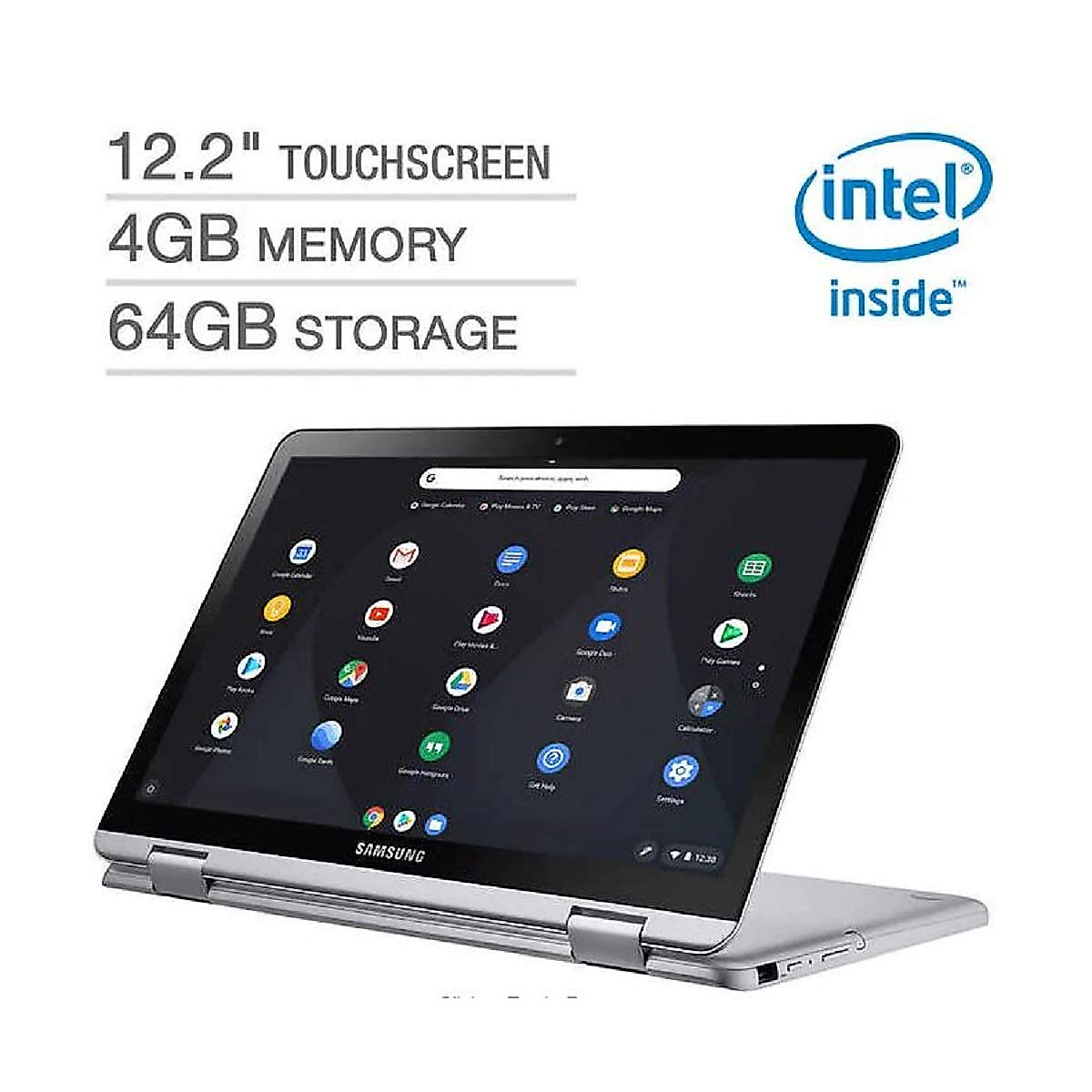 Samsung Electronics Chromebook 4 (2021 Model Without SD Slot) 11.6" Intel UHD Graphics 600, Intel Celeron Processor N4020, 4GB, 32GB, Wi-Fi - Platinum Titan (XE310XBA-KC1US) (Renewed)