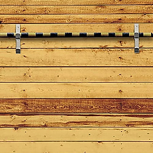 2 PCS Set Wide Pool Pole Hangers Heavy Duty Silver Aluminium Holder Hooks with Screws Perfect Hook Holders for Swimming Pool,Telescopic Poles,Skimmers,Nets Brushes,Vacuum Hose,Garden Equipment Etc