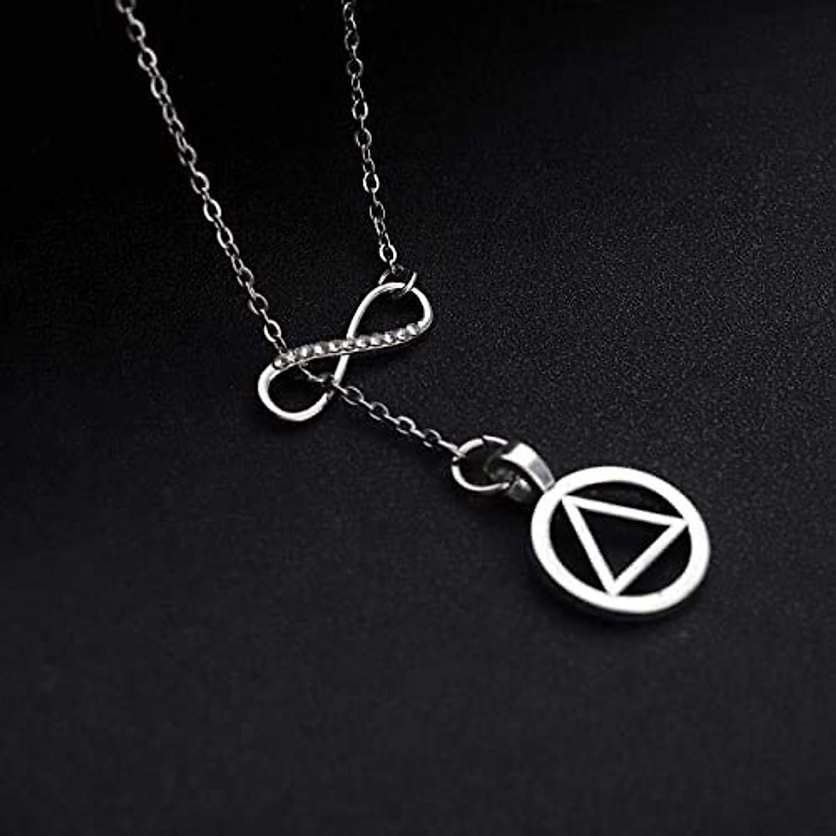 AKTAP Alcoholics Anonymous Recovery Necklace Alcoholics Anonymous Gifts for Sober Sobriety Y Necklace Sobriety Gifts Alcoholics Anonymous Recovery Jewelry