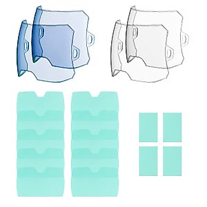 TAKAFORCE Welding Helmet Accessories Replacement Lens 10 Grind Shield Clear Lens+4 Outside Cover Lens+2 Inner Lenses for TF-WH10（BU）