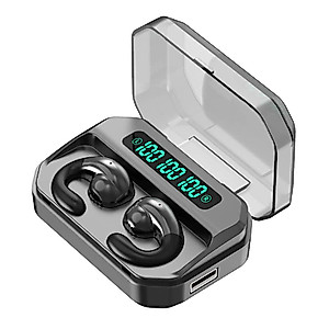 Xmenha A99 Bone Conduction Headphones, Bluetooth 5.3, Open Ear, Waterproof, 4-5 Hours Play, Clip On Headset