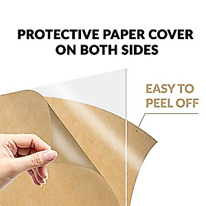 SimbaLux Acrylic Sheet Clear Cast Plexiglass 5” x 7” 0.08” Thick (2mm) Pack of 2 Transparent Plastic Plexi Glass Board with Protective Paper for Photo Frame Replacement, DIY Display Projects, Craft