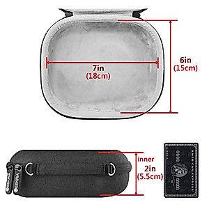 Geekria Shield Headphones Case Compatible with Skullcandy Crusher ANC, Crusher Evo, Hesh Evo Case, Replacement Hard Shell Travel Carrying Bag with Cable Storage (Dark Grey)